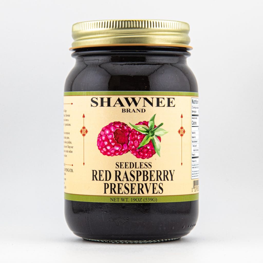 Seedless Red Raspberry Preserves - Pint - Shawnee Canning Company