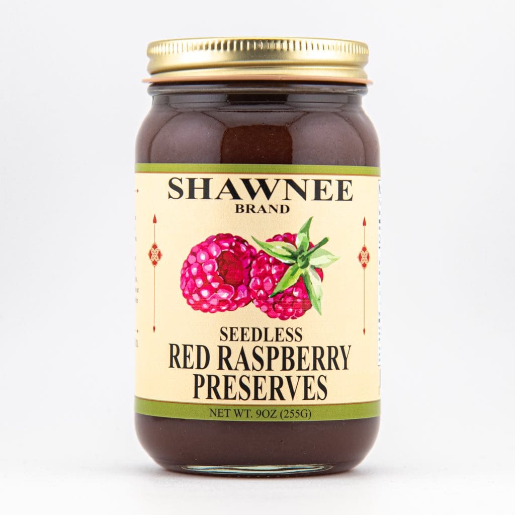 Seedless Red Raspberry Preserves - 1/2 Pint - Shawnee Canning Company