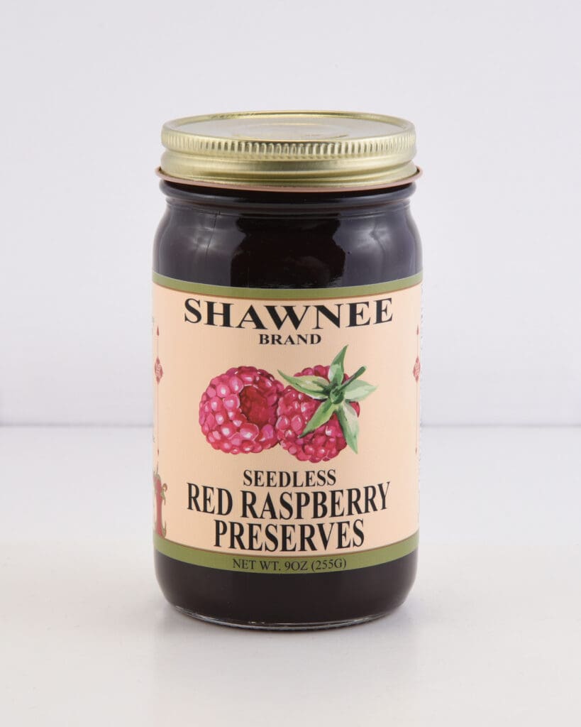 Seedless Red Raspberry Preserves - 1/2 Pint - Shawnee Canning Company